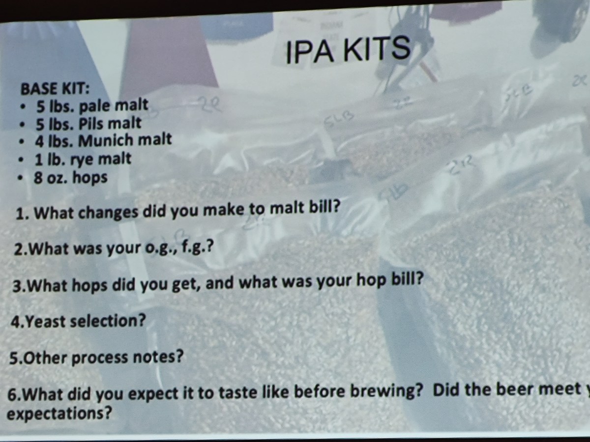 THC April meeting IPA Kits – Tippecanoe Homebrewers' Circle